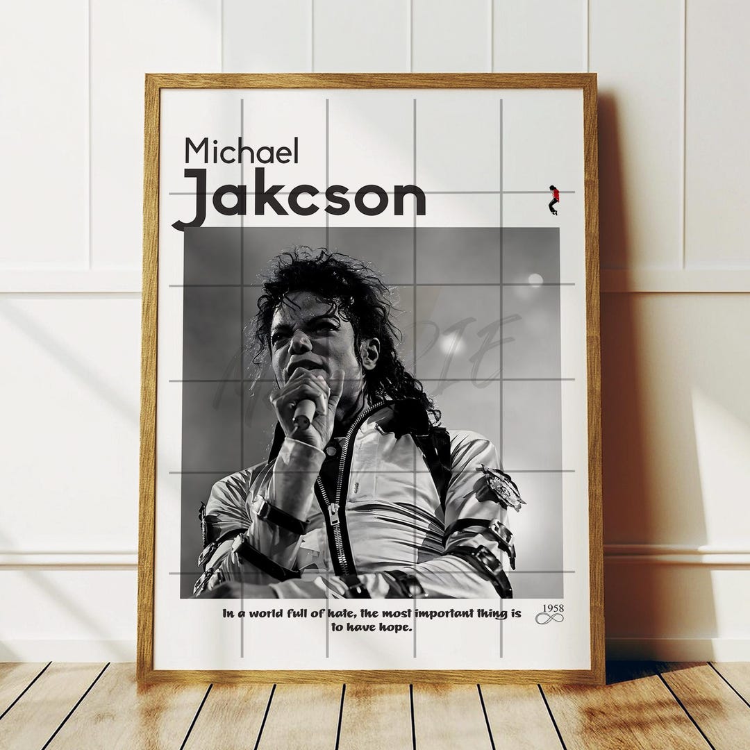 Michael Jackson Moonwalk Poster: Printable Wall Art (digital Download ...