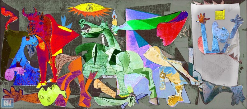 Picasso Guernica Prints: Colorful Wall Art Set (digital Download) - Etsy