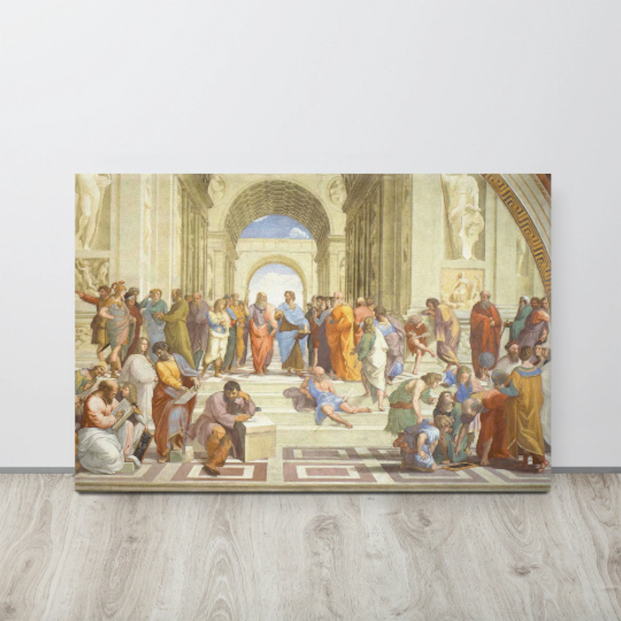 X2 School of Athens Raphael Paintings Art Prints, for Home and Office ...