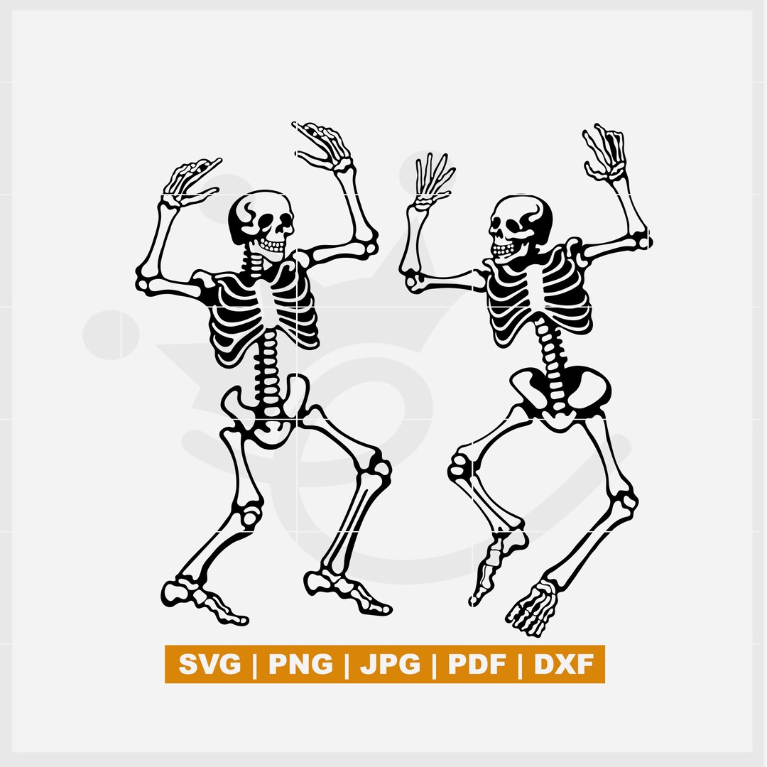 Dancing Skeleton SVG, Happy Skeletons SVG, Funny Skeleton Svg, Partying ...