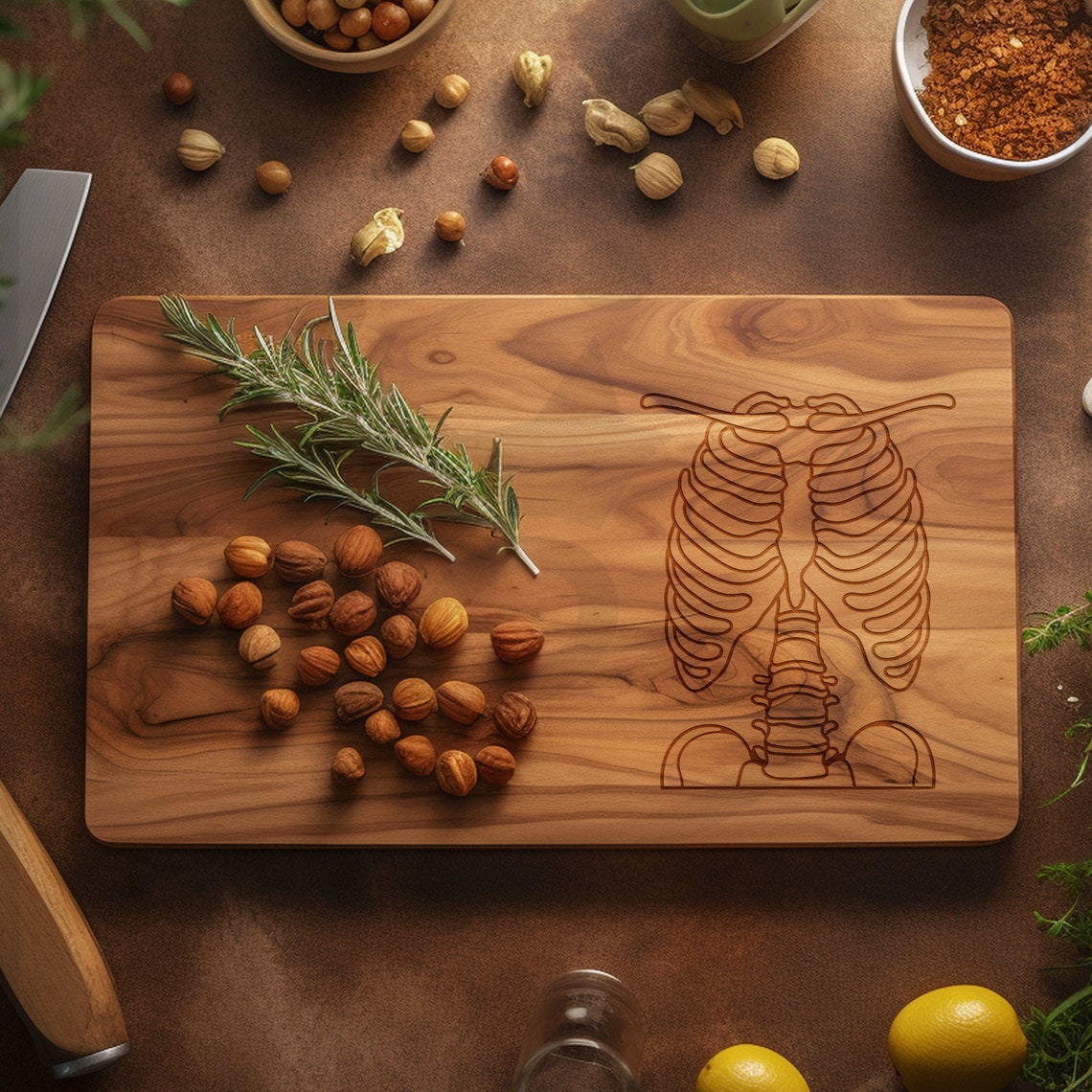 Front and Back Ribcage SVG, Rib Cage Outline, Front Ribcage, Chest ...