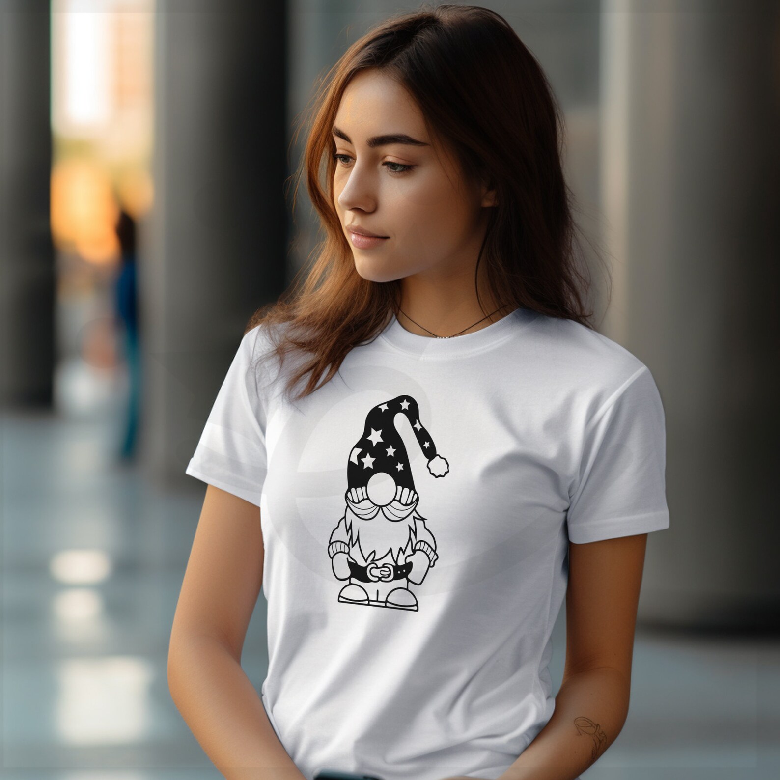 Standing Gnome With a Star Hat Svg Gnome Cut File Gnome Svg Bossy Gnome ...