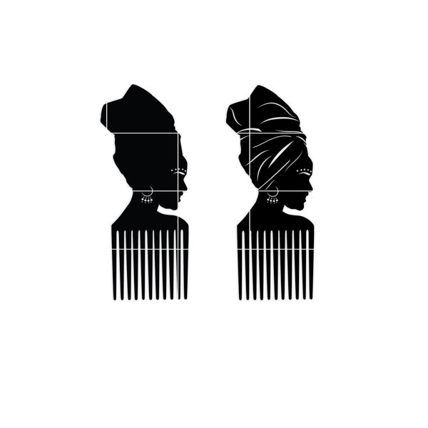 Hair Pick Svg - Etsy