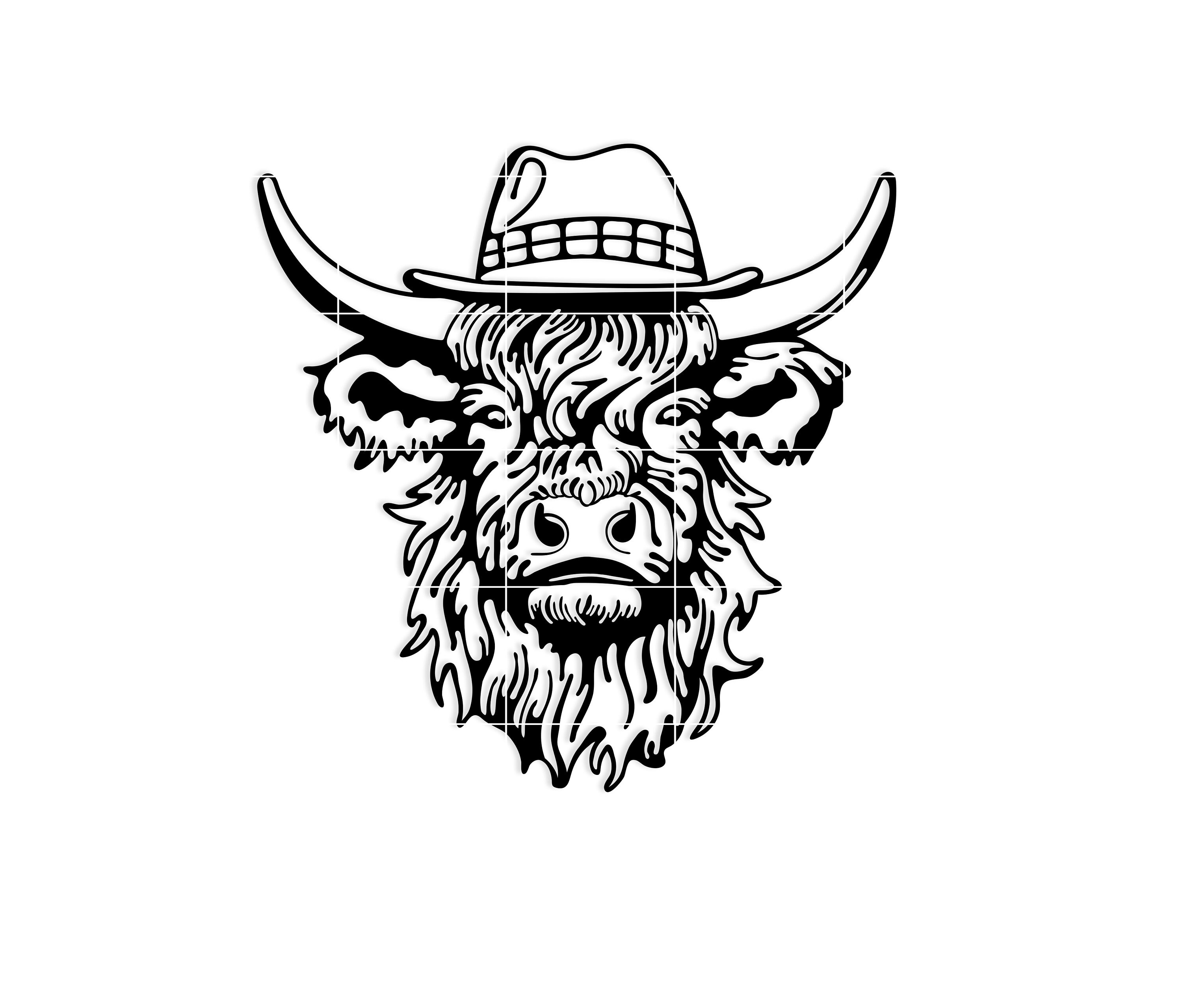 Highland Cowboy Svg Highland SVG, Cow Svg, Highland Cow Svg, Cricut ...