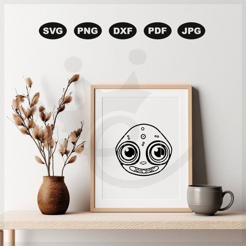 Alien Head Svg Cute Alien Head Svg Alien Cut Out Alien - Etsy