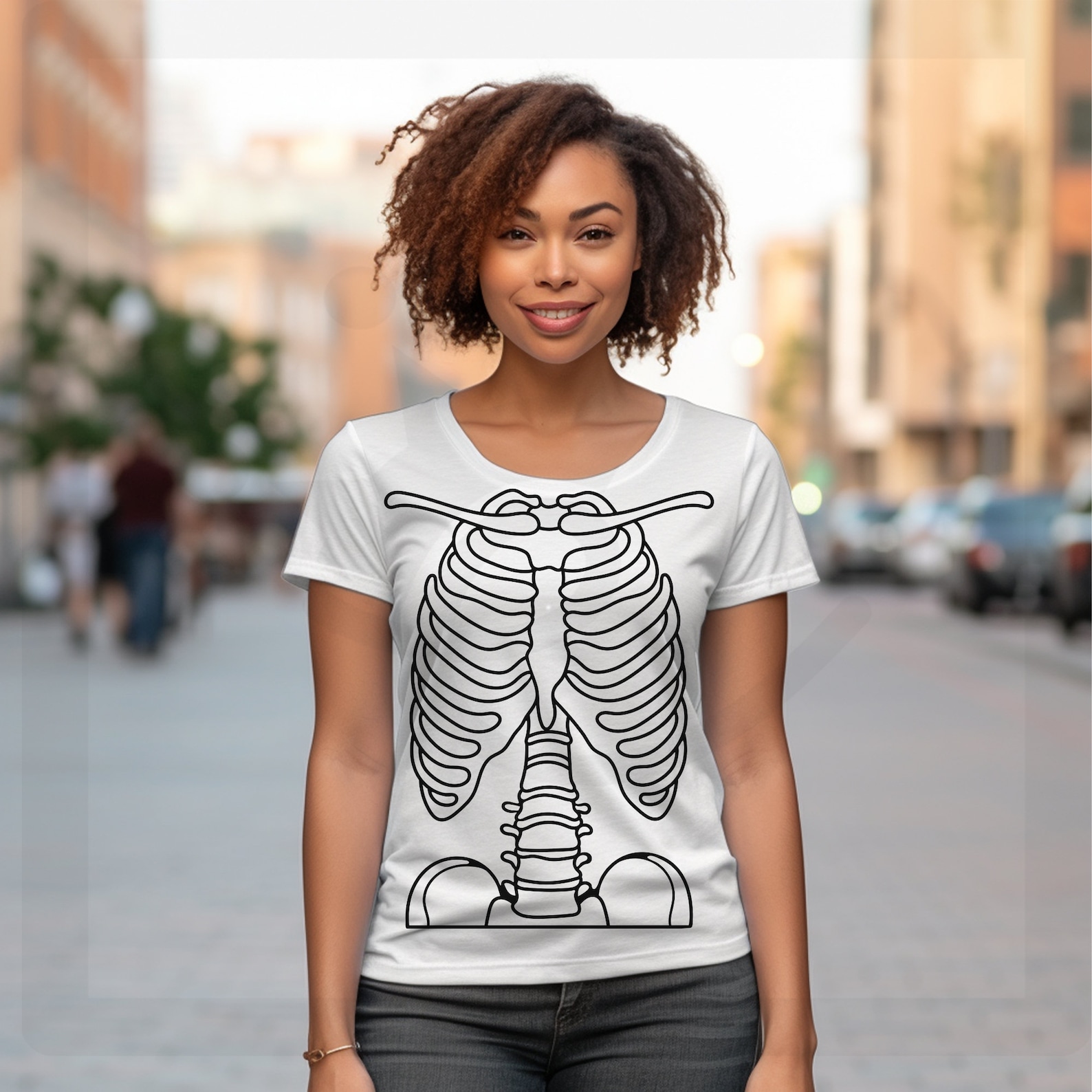 Front and Back Ribcage SVG, Rib Cage Outline, Front Ribcage, Chest ...