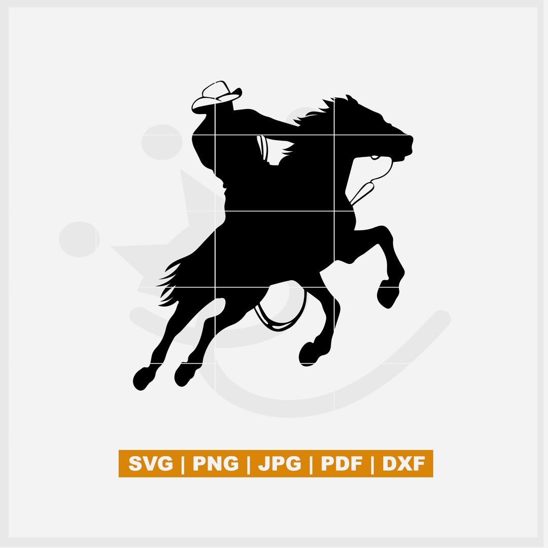 Cowboy Svg, Cowboy Silhouette on His Horse, Cowboy Silhouette Svg ...
