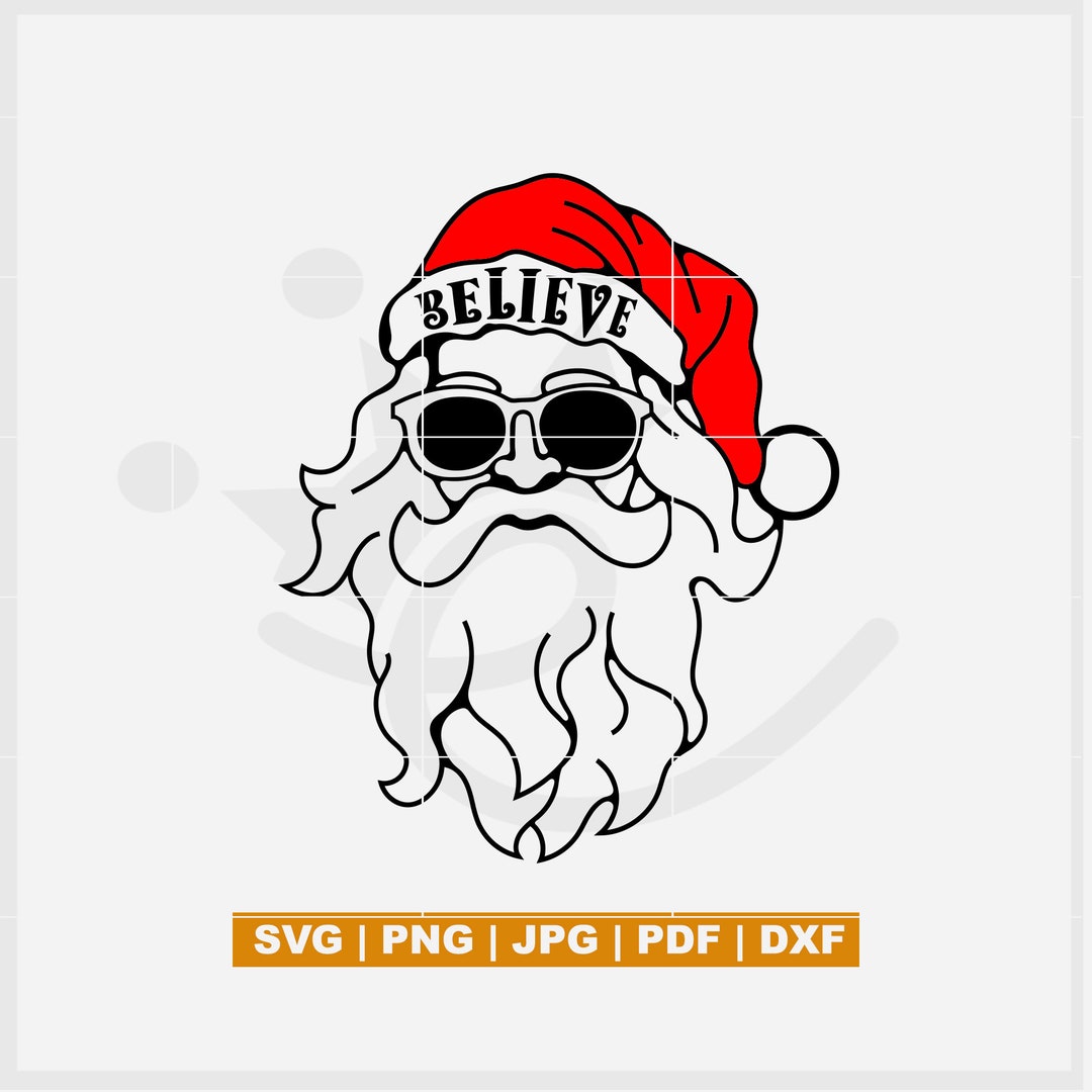 Glaube SVG Weihnachtsmann SVG Weihnachtsmann Clipart Png Transparenter ...
