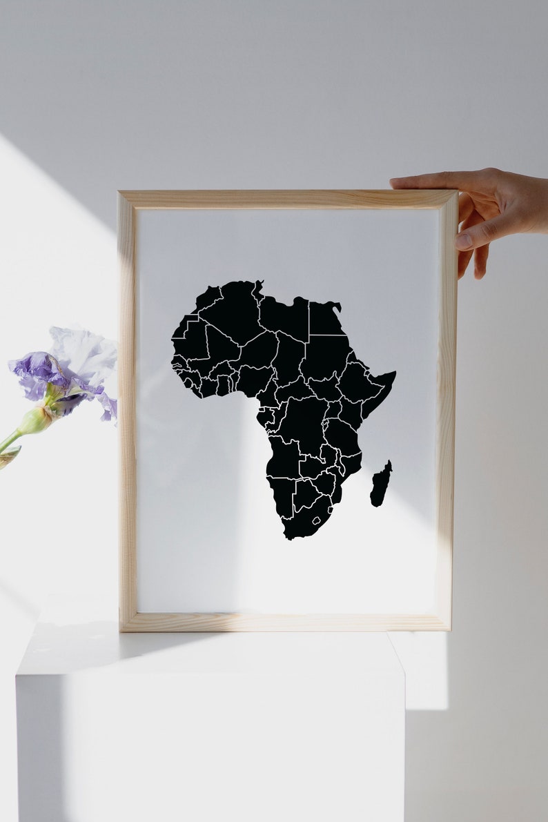Amazing Africa Map Svg, 3 in 1 Bundle Png, Dxf, Svg Digitals Files ...