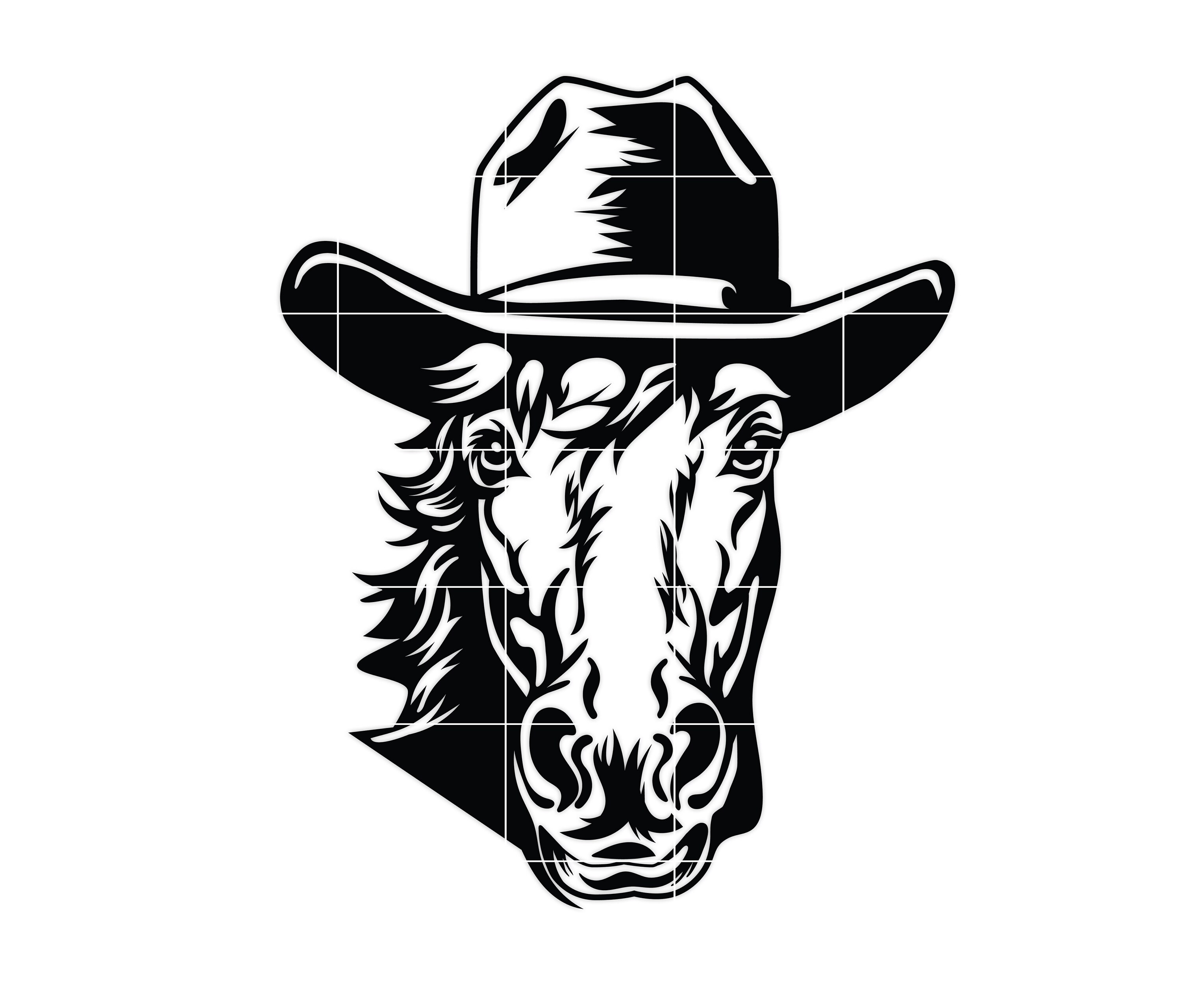 Horse Svg, Horse Wearing Cowboy Hat Svg, Cowboy Horse Svg, Farm Animal ...