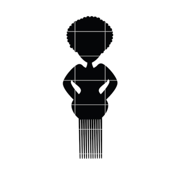Afro Pick Art - Etsy