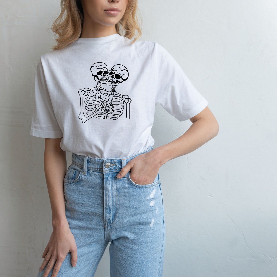 Skull Lovers Svg Skeleton Couple SVG Skeleton Hugging SVG Skeleton Cut ...