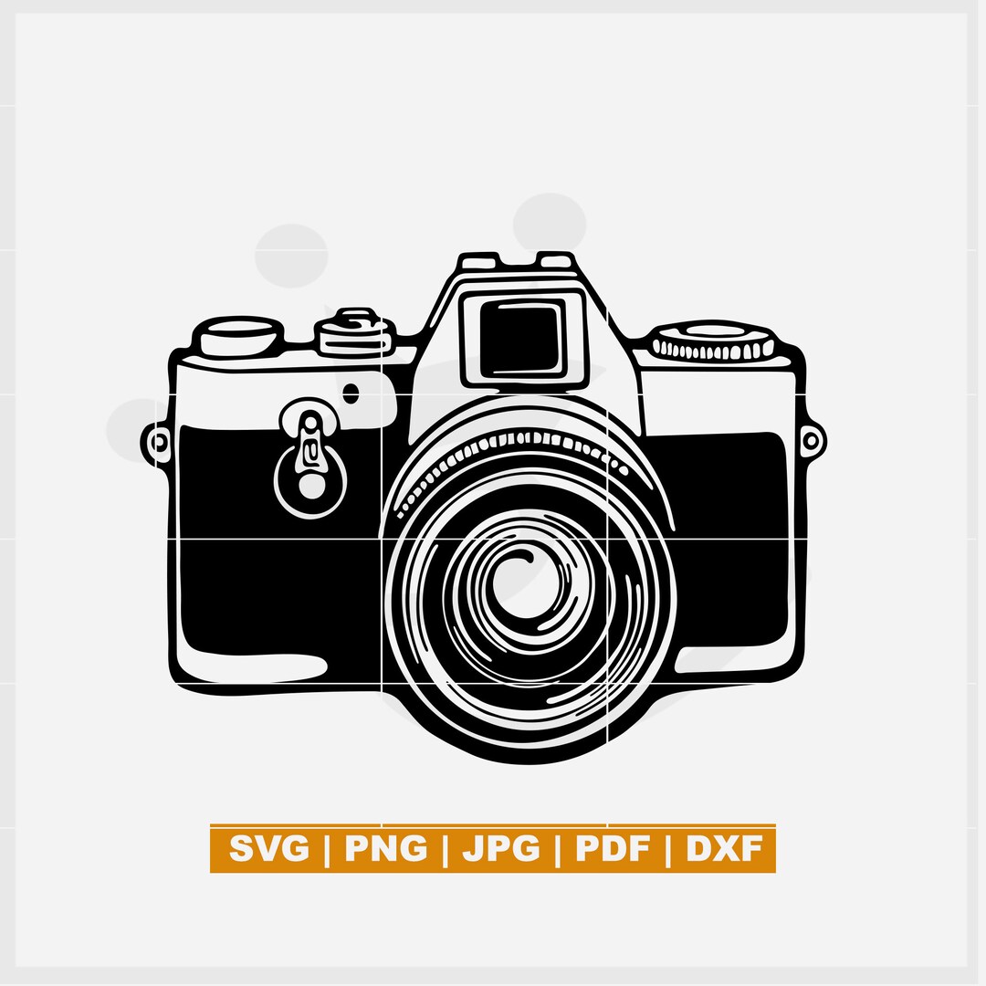 Camera SVG, Including Dxf, Png, Jpg, Pdf Files, Perfect for Cricut Make ...