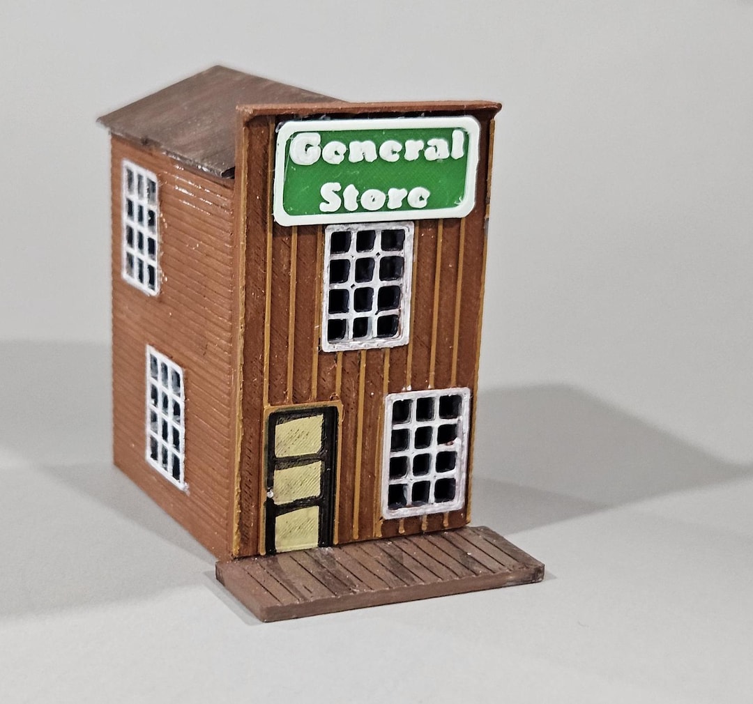 N Scale General Store Model Kit – Unpainted, FDM Printed - Etsy