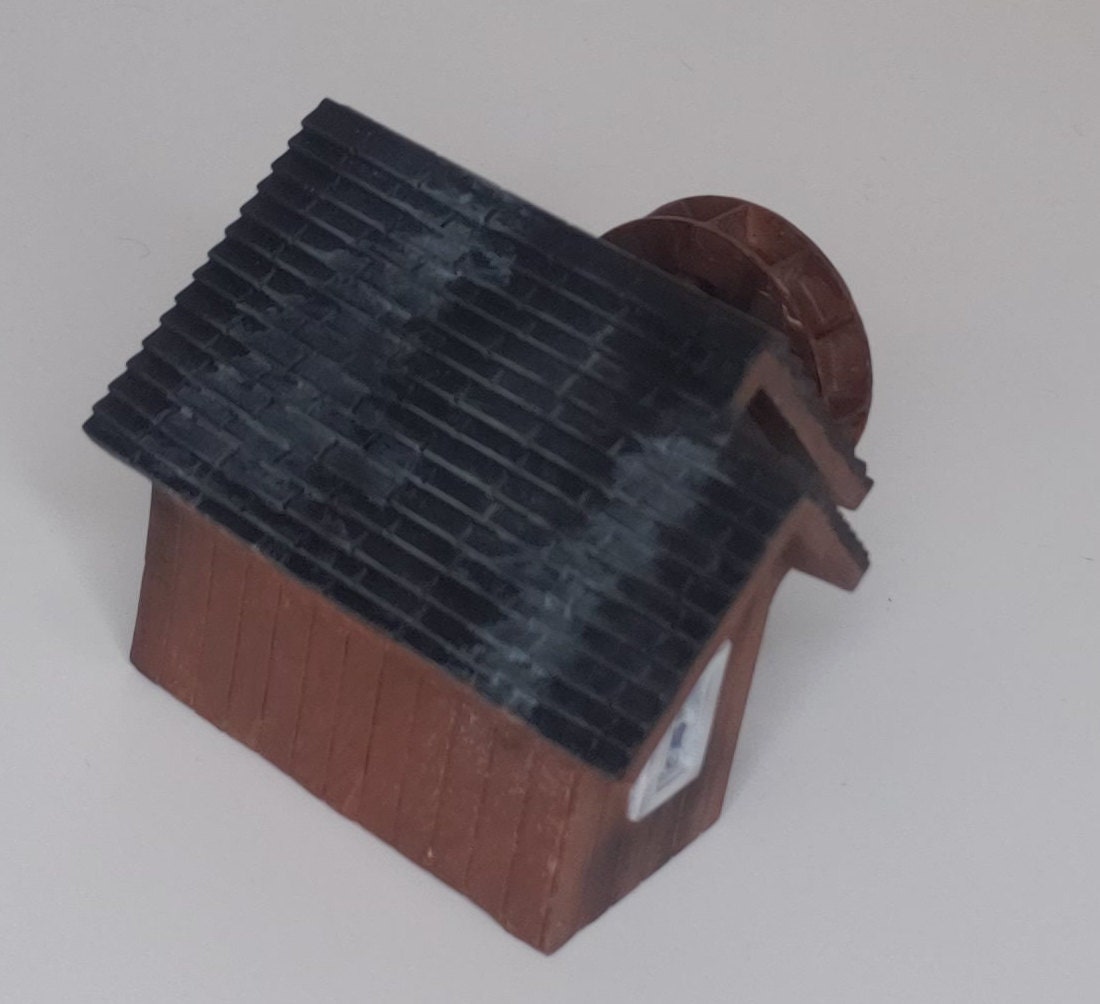 HO Scale Waterwheel W/ Small Building – Fully Painted – Model Railroad ...