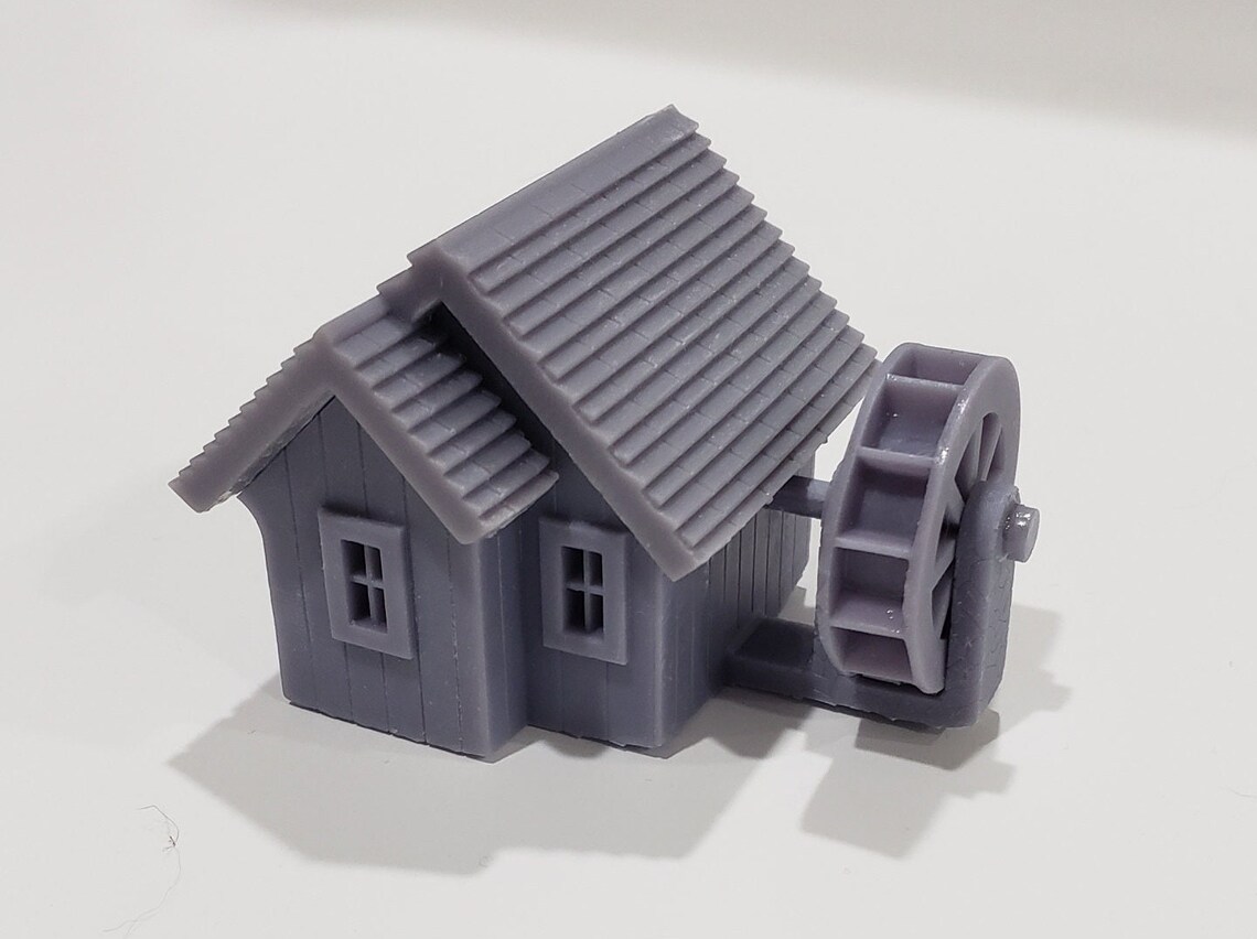 Waterwheel With Building HO Scale DIY - Etsy