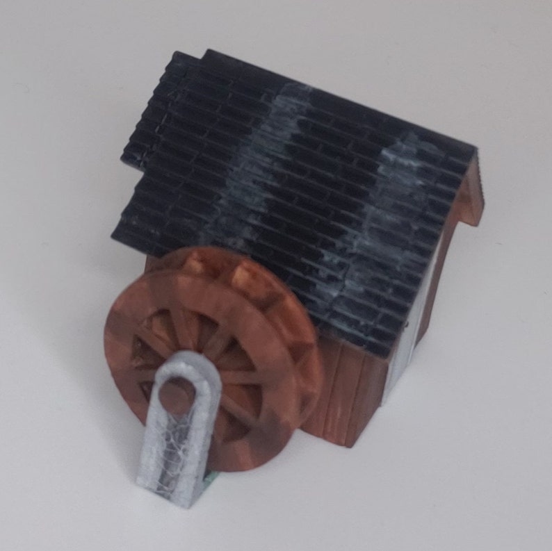 Waterwheel With Building HO Scale Fully Painted - Etsy