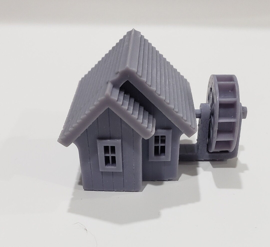 Waterwheel With Building HO Scale DIY - Etsy
