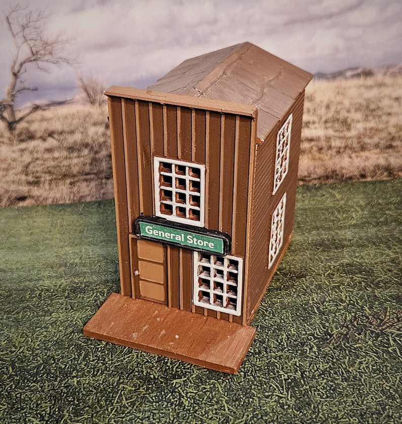 HO Scale Old West General Store DIY Model Kit Unpainted - Etsy