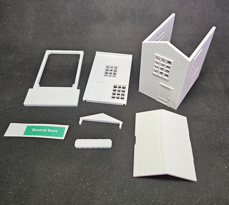 HO Scale Old West General Store DIY Model Kit Unpainted - Etsy