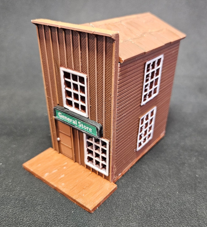 HO Scale Old West General Store DIY Model Kit Unpainted - Etsy