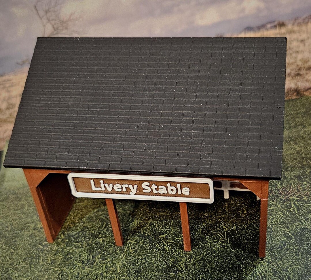 Livery Stable – Perfect for Model Railroads in HO Scale -FDM 3D Printed ...