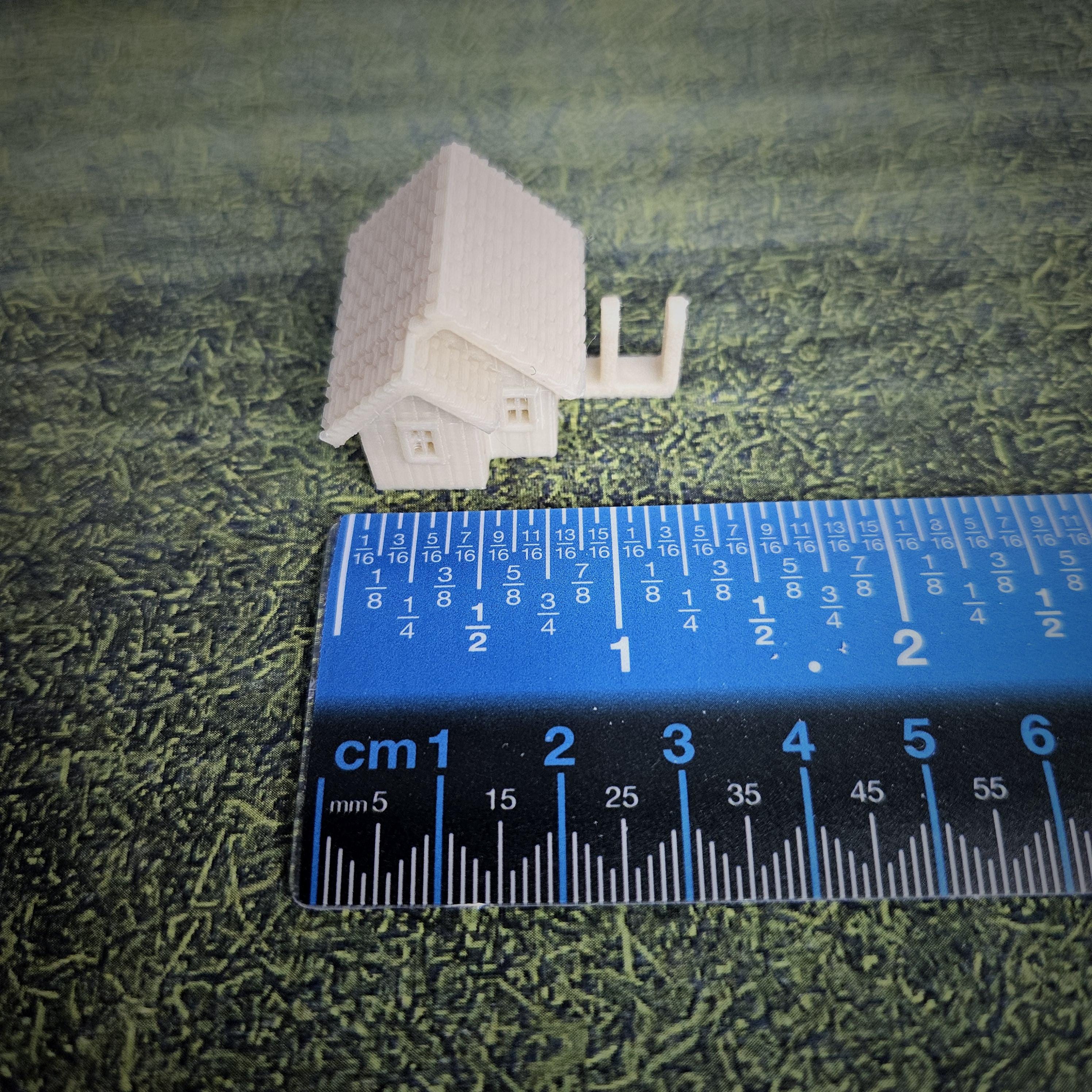 N Scale Waterwheel With Small Building DIY Model for Painting ...