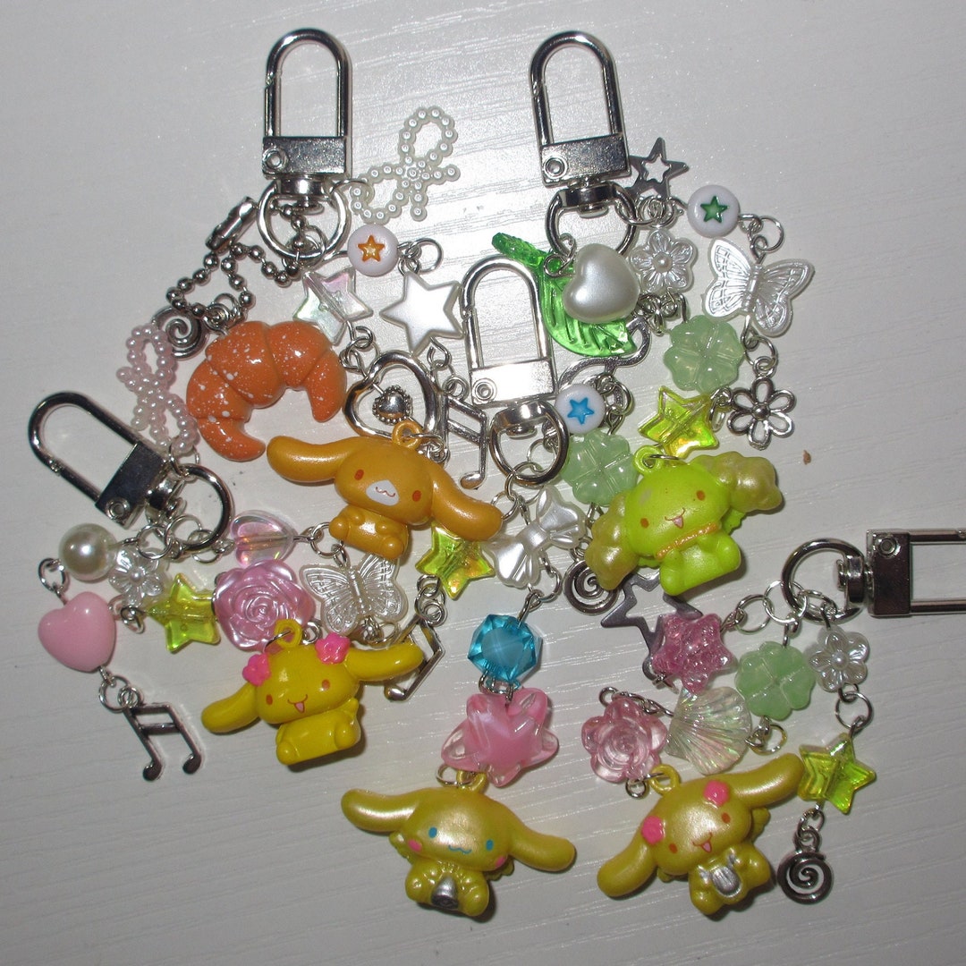 Colorful Cinnamon Roll Family Keychain Clip / Cute Unique Accessories ...