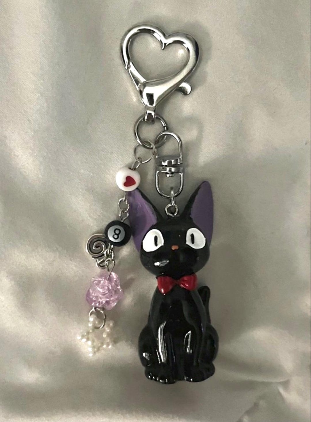 Viral Jiji Black Cat Kitty Studio Kiki's Delivery Service Keychain ...