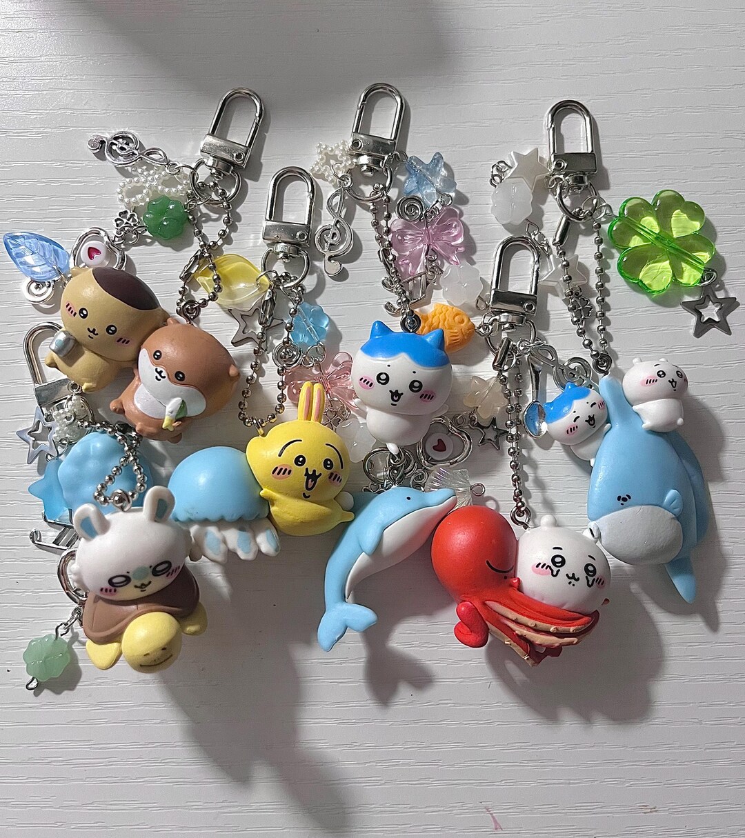 Chiikawa Hachiware Usagi Food Manga Japanese Chain Keychain Clip / Cute ...