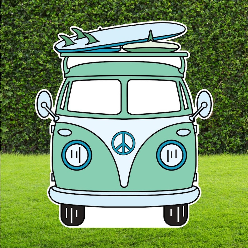 Surfboard Kombi Party Prop Cut Out - Etsy Australia
