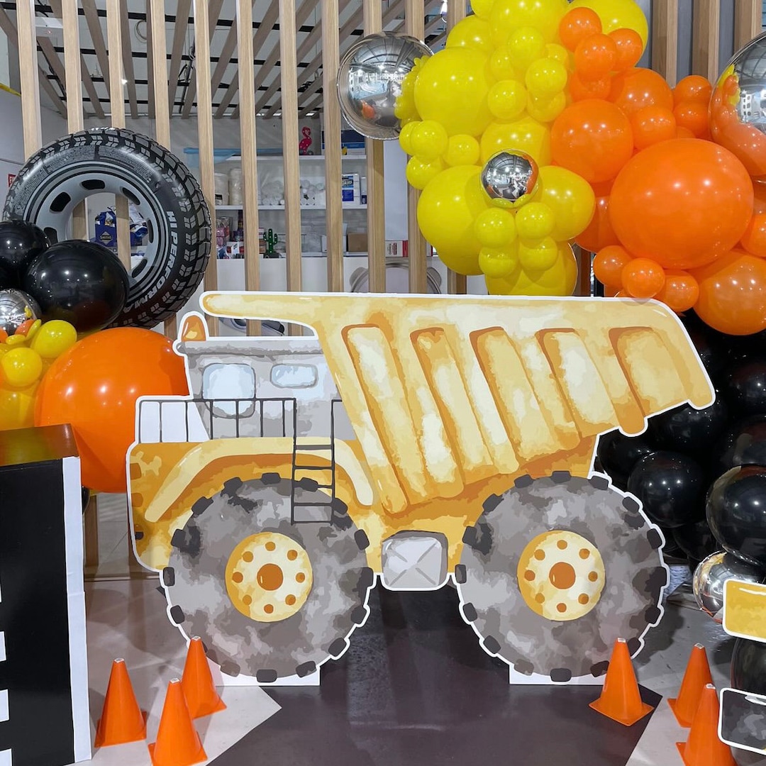 Watercolour Dump Truck Party Prop Cut Out - Etsy Australia