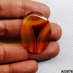 Natural Banded Agate Stone, Yellow Banded Agate Gemstone, Banded Agate ...