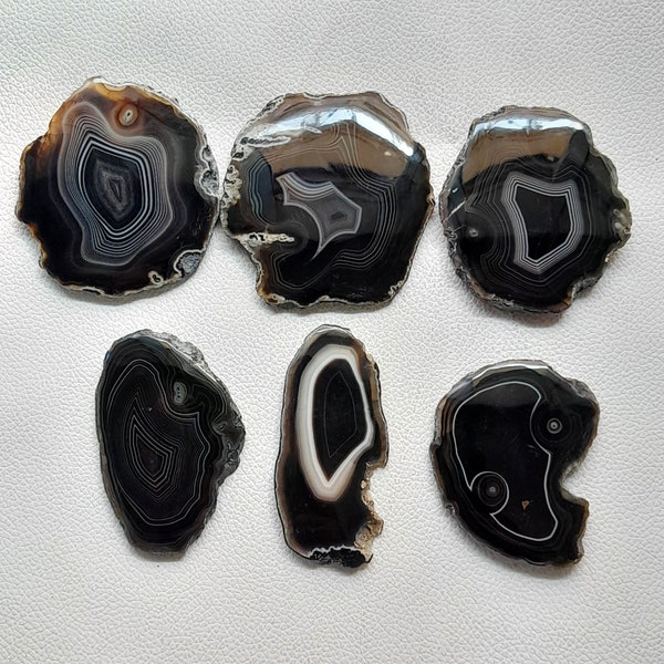 White Geode Slice - Etsy