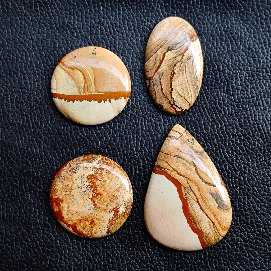 Picture Jasper Gemstone, Natural Picture Jasper Loose Stone, Picture ...