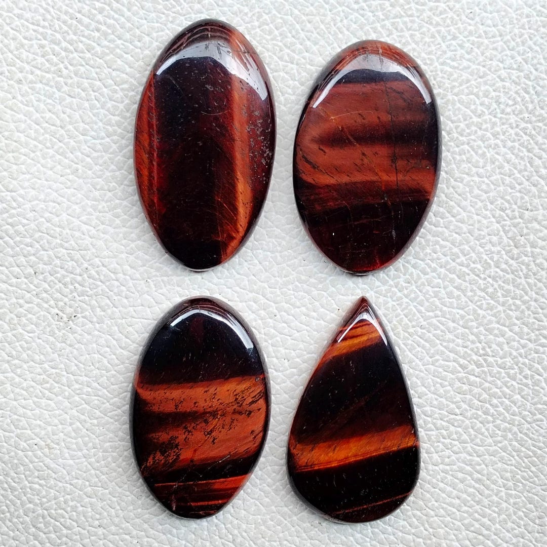 Natural Tigers Eye Stone, AAA Red Tigers Eye Cabochon, Red Tiger's Eye ...