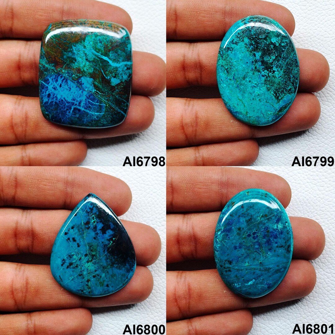 Shattuckite Cabochon, Natural Shattuckite Loose Stone, Shattuckite ...