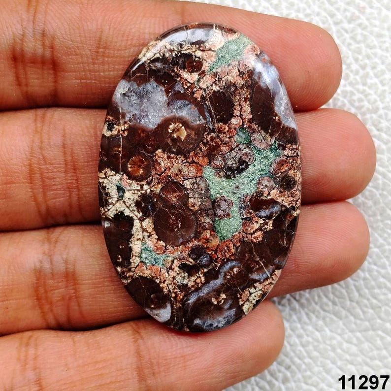 Cabujón de jaspe piel de leopardo AAA, gema natural, piedra para ...