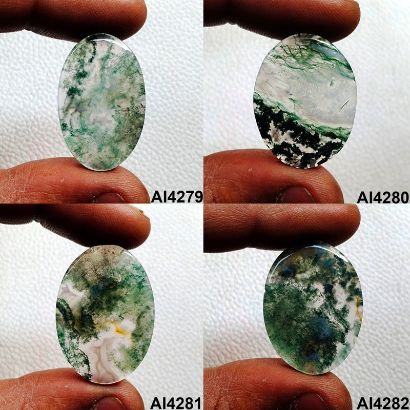 Moss Agate Cabochon - Etsy