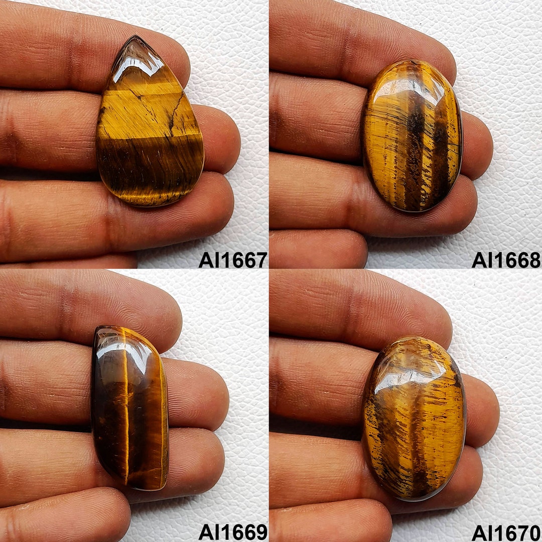 Natural Tiger Eye Stone, Tiger's Eye Gemstone, Tigers Eye Cabochon ...