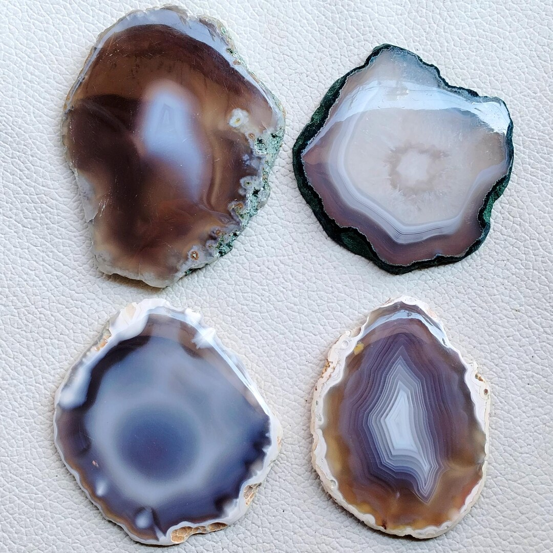 Agate Quartz Slice, Banded Agate Slice Gemstone, Natural Agate Slice ...