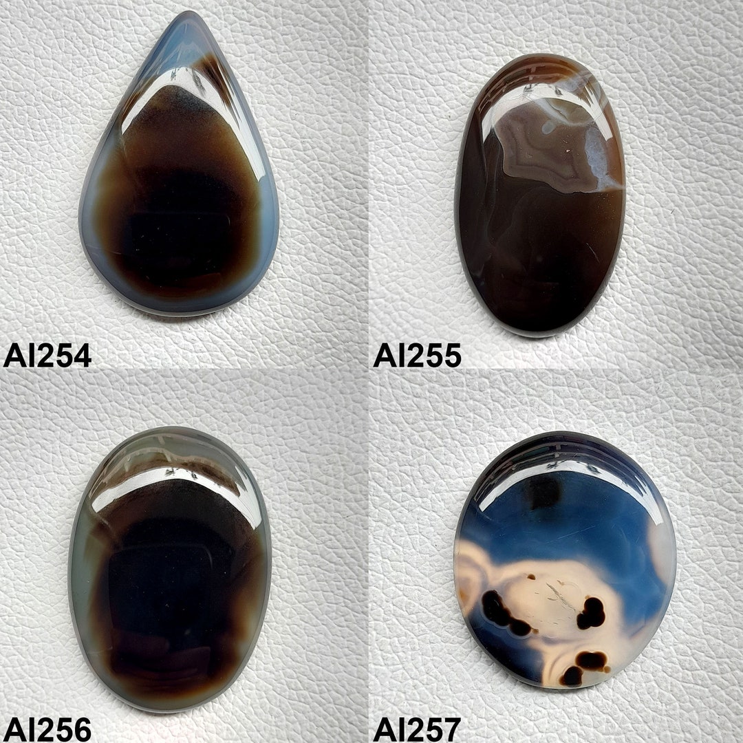 Banded Onyx Gemstone, Natural Banded Onyx Stone, Black Onyx Cabochon ...