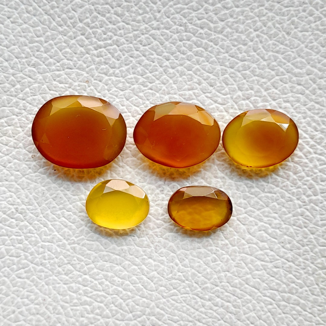 AAA Natural Onyx Gemstone, Yellow Onyx Faceted Cut Stone, Onyx Faceted ...