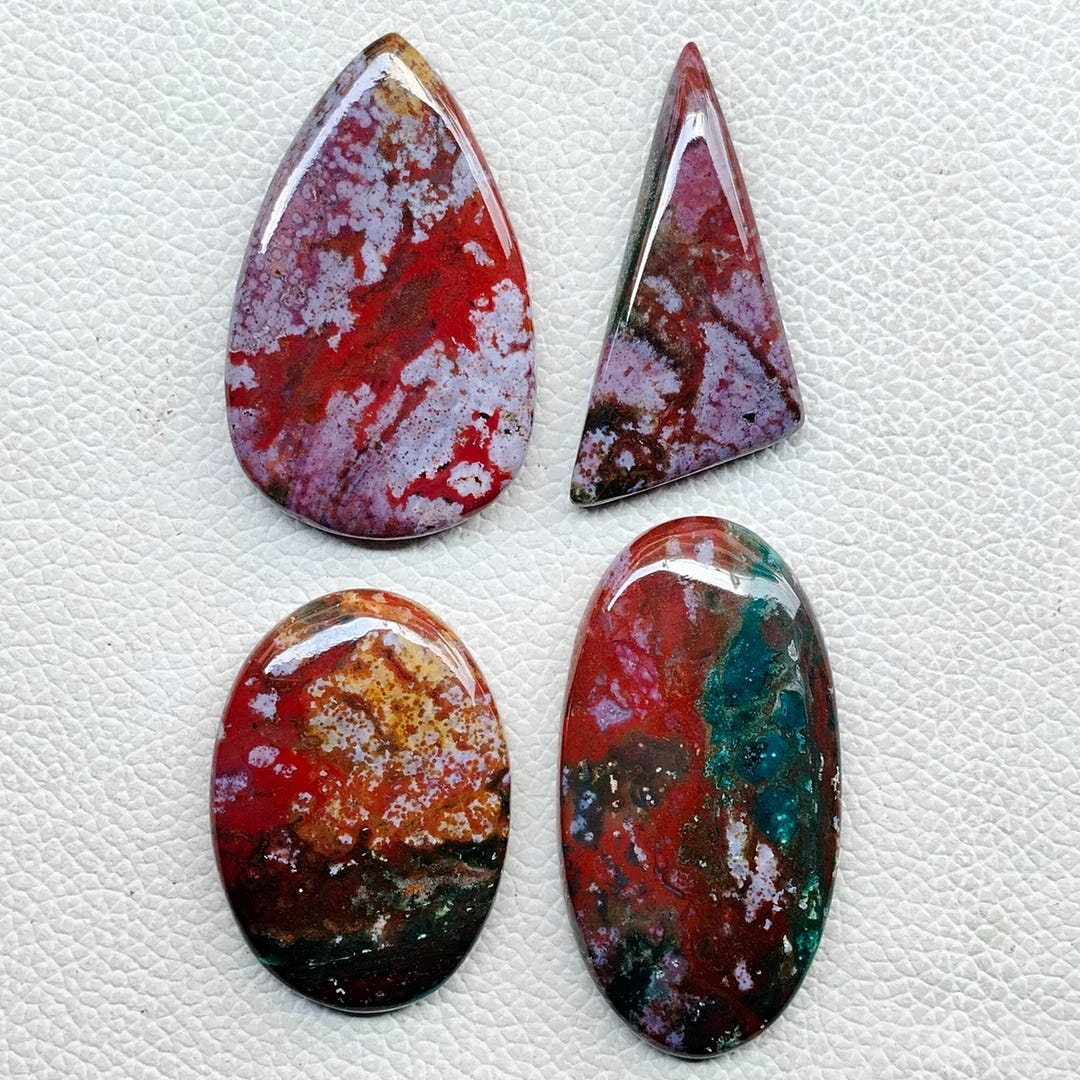 Polished African Bloodstone Cabochon, Loose Gemstone for Jewelry - Etsy
