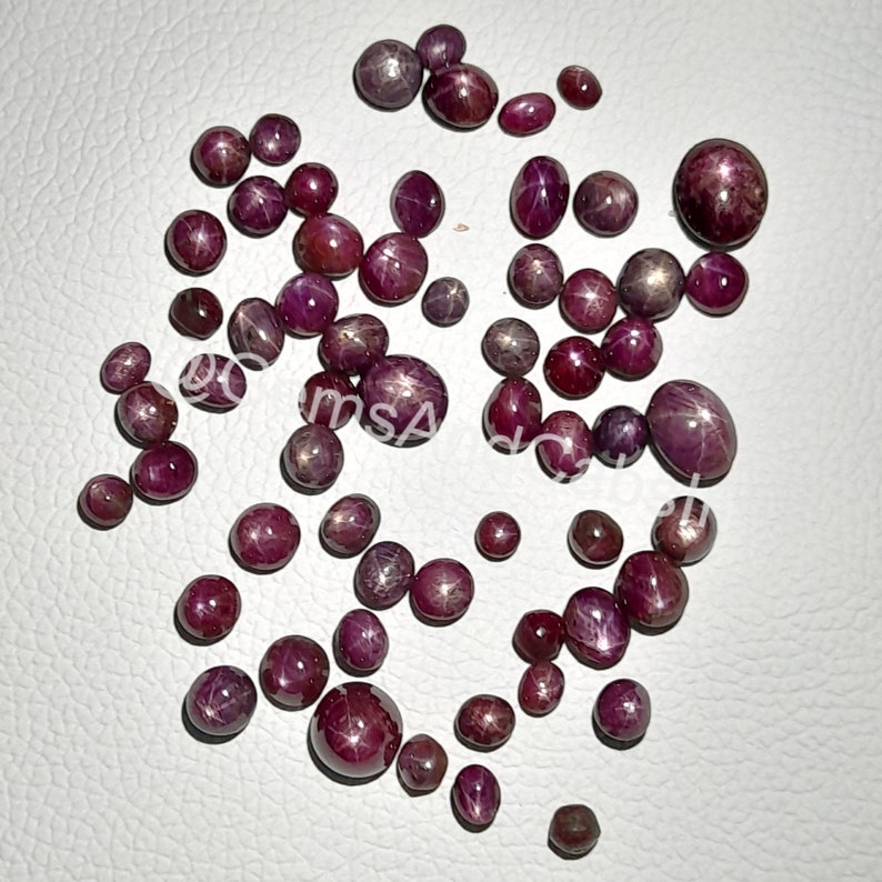 AAA Grade Star Ruby Cabochon, Loose Gemstone Lot (4-12mm) - Etsy