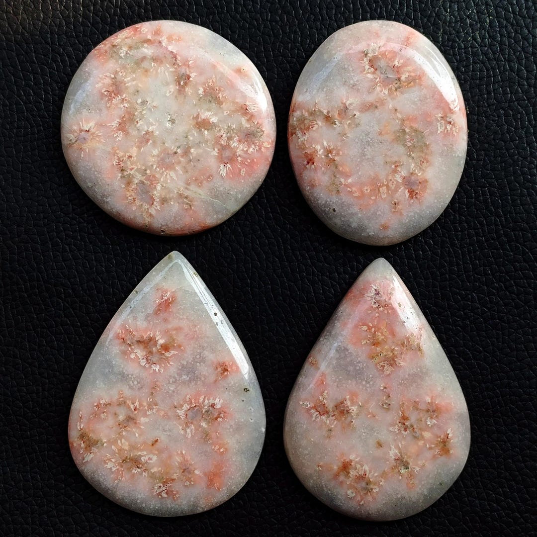 Natural Solar Quartz Loose Stone, Solar Quartz Cabochon, White Solar ...