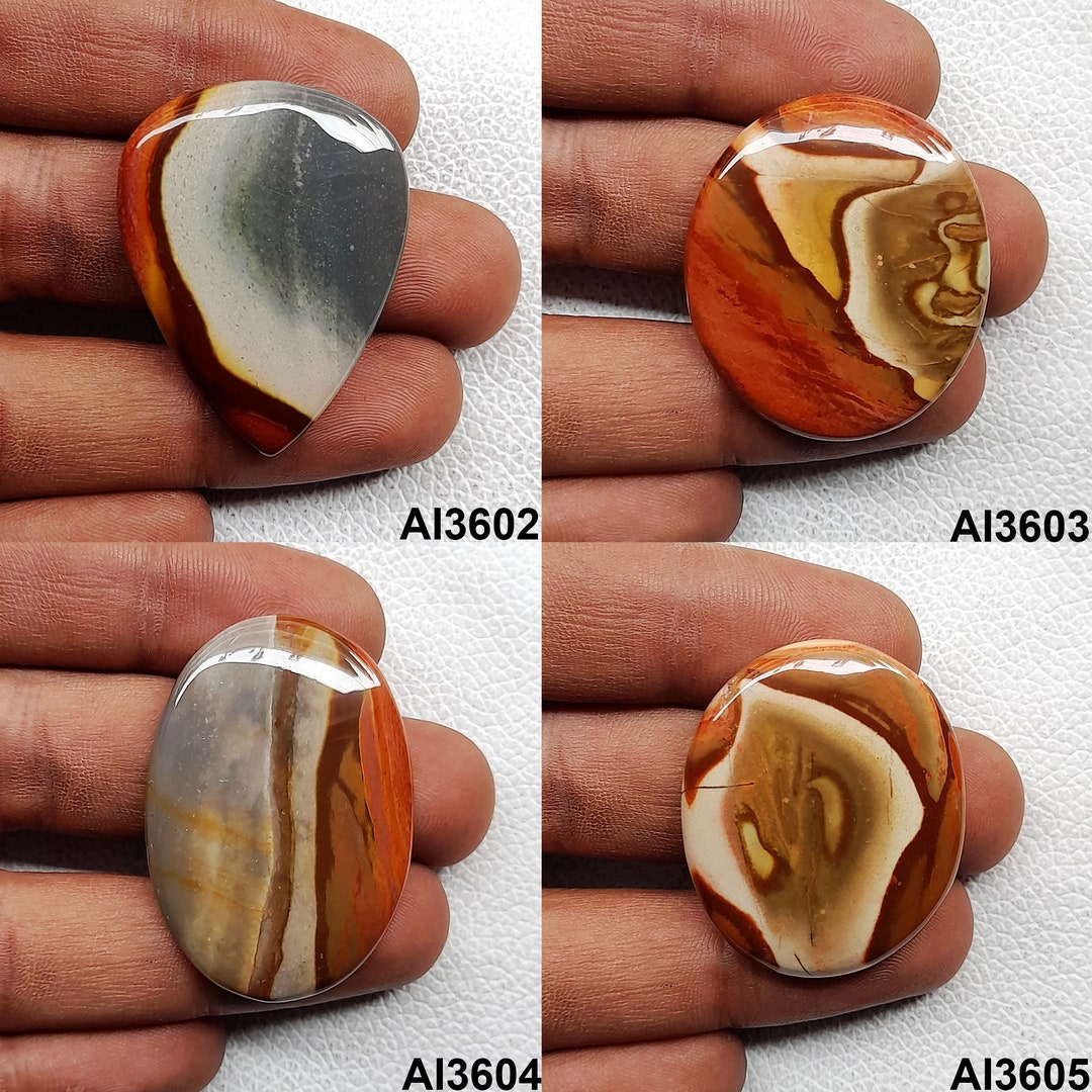 Polychrome Jasper Cabochon, Polychrome Jasper Gemstone, Natural ...