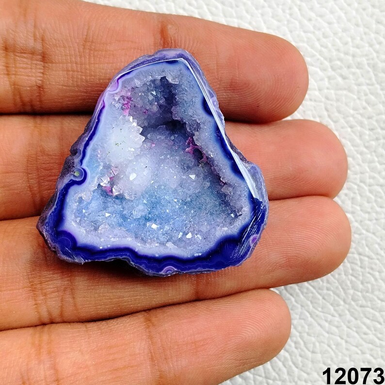Purple Banded Agate Slice, Geode Polished Slab, Jewelry Stone - Etsy