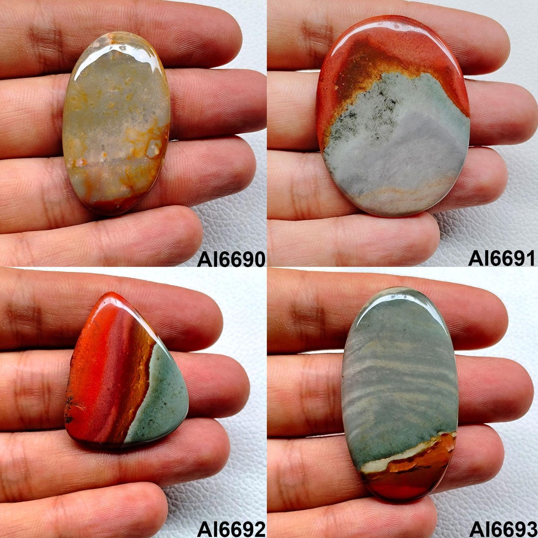 Amazing Polychrome Jasper Cabochon, Polychrome Jasper Gemstone, Natural ...