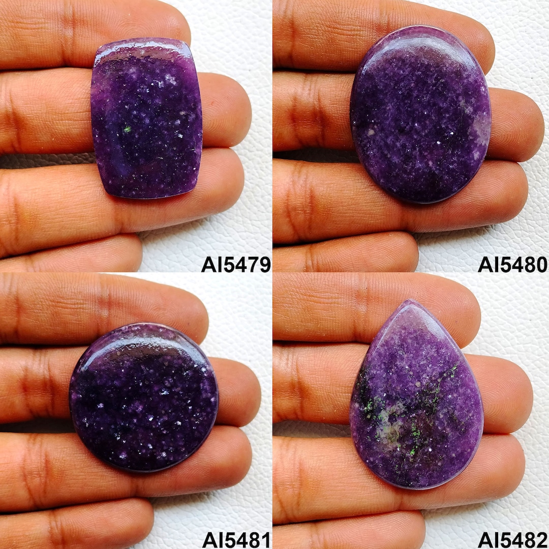 Purple Lepidolite Gemstone, Lepidolite Healing Crystal, Natural ...